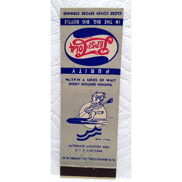 Pepsi | Art | Pepsi Cola Matchbook Cover Walt Disney No 24 Horse On ...